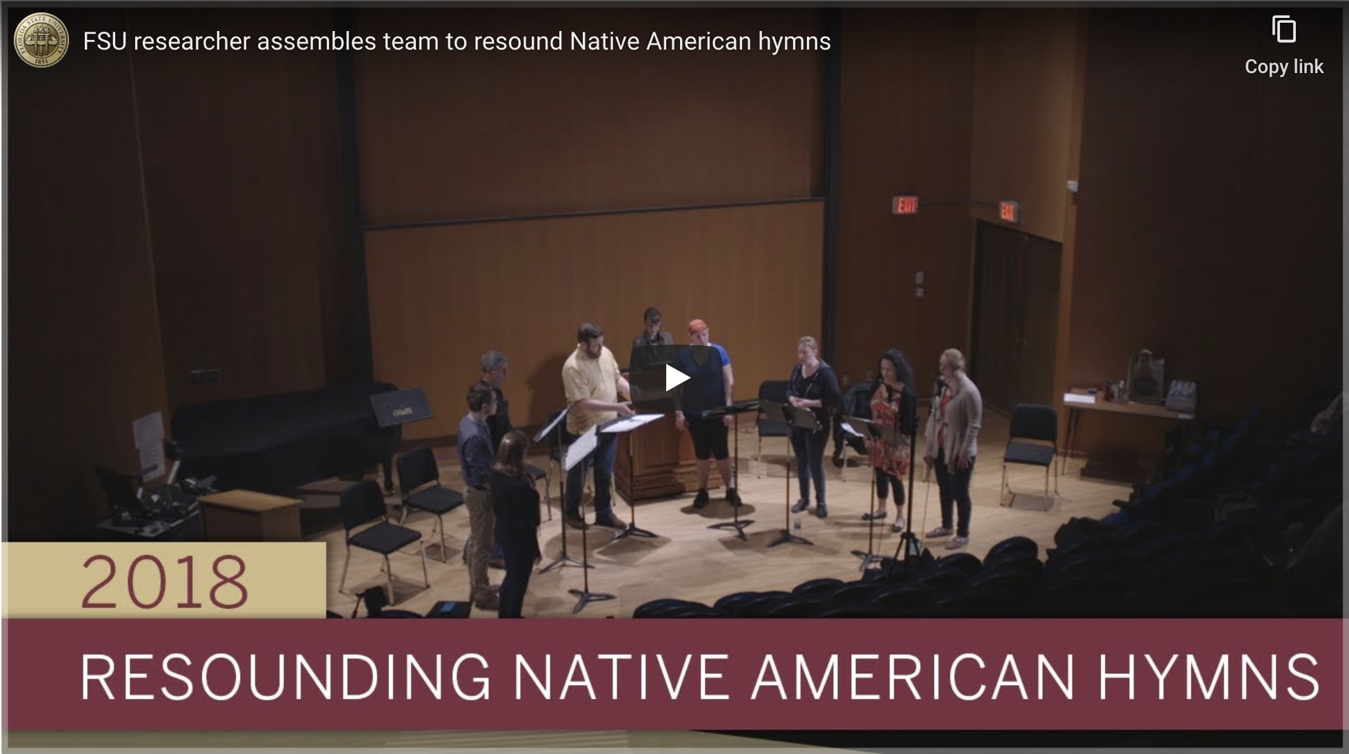 SINGING "JESU PASCHGON KIA" AT FLORIDA STATE UNIVERSITY, TALLAHASSEE ...